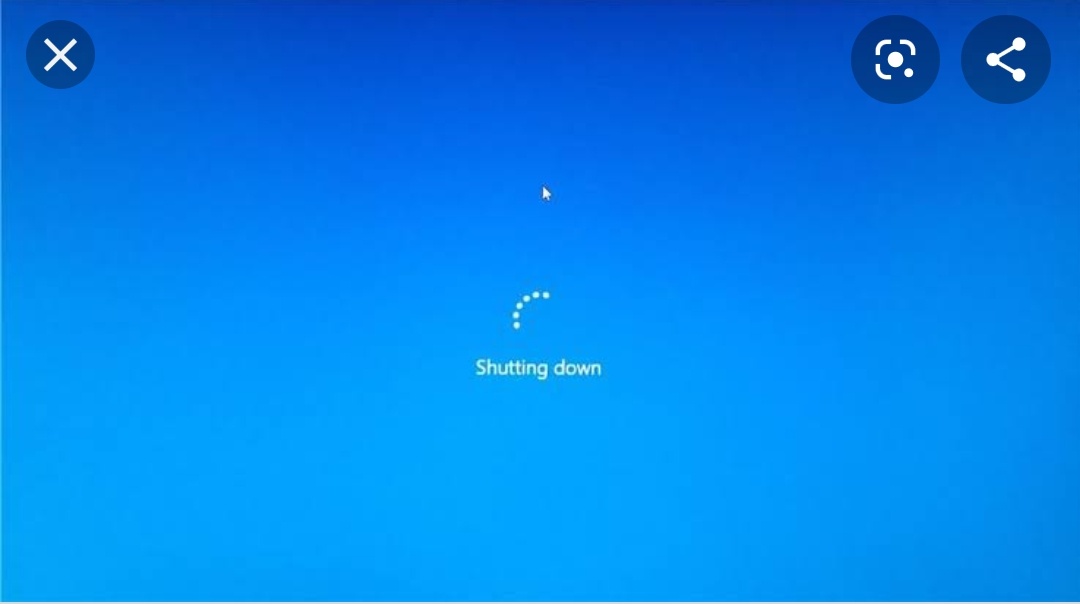 Windows 10 shutting down/restarting symbol Windows 10 shutting down/restarting symbol