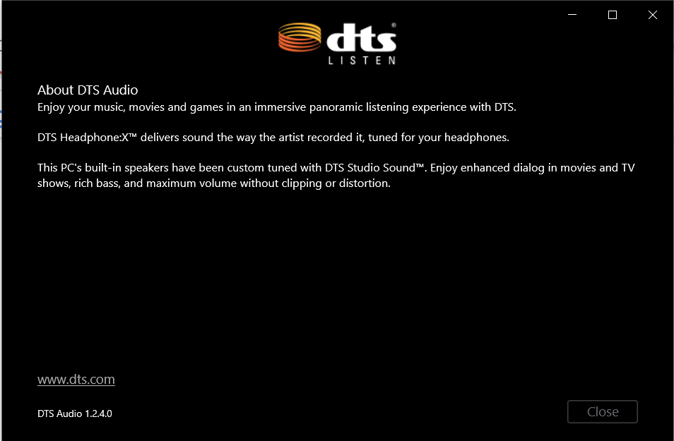 DTS Sound Unbound And DTS X Weird Error